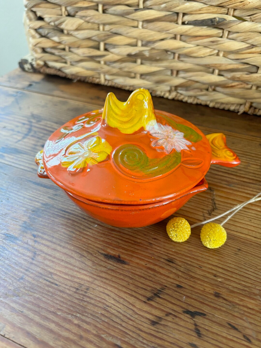 1967 Pacific Stoneware Cat Trinket Dish | Vintage Mid-century Ceramic ...