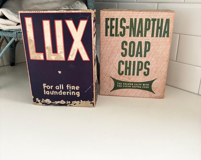 Vintage Laundry Soap Boxes ~ LUX 1940s Laundry Soap ~ FELS-NAPTHA 1950s ...