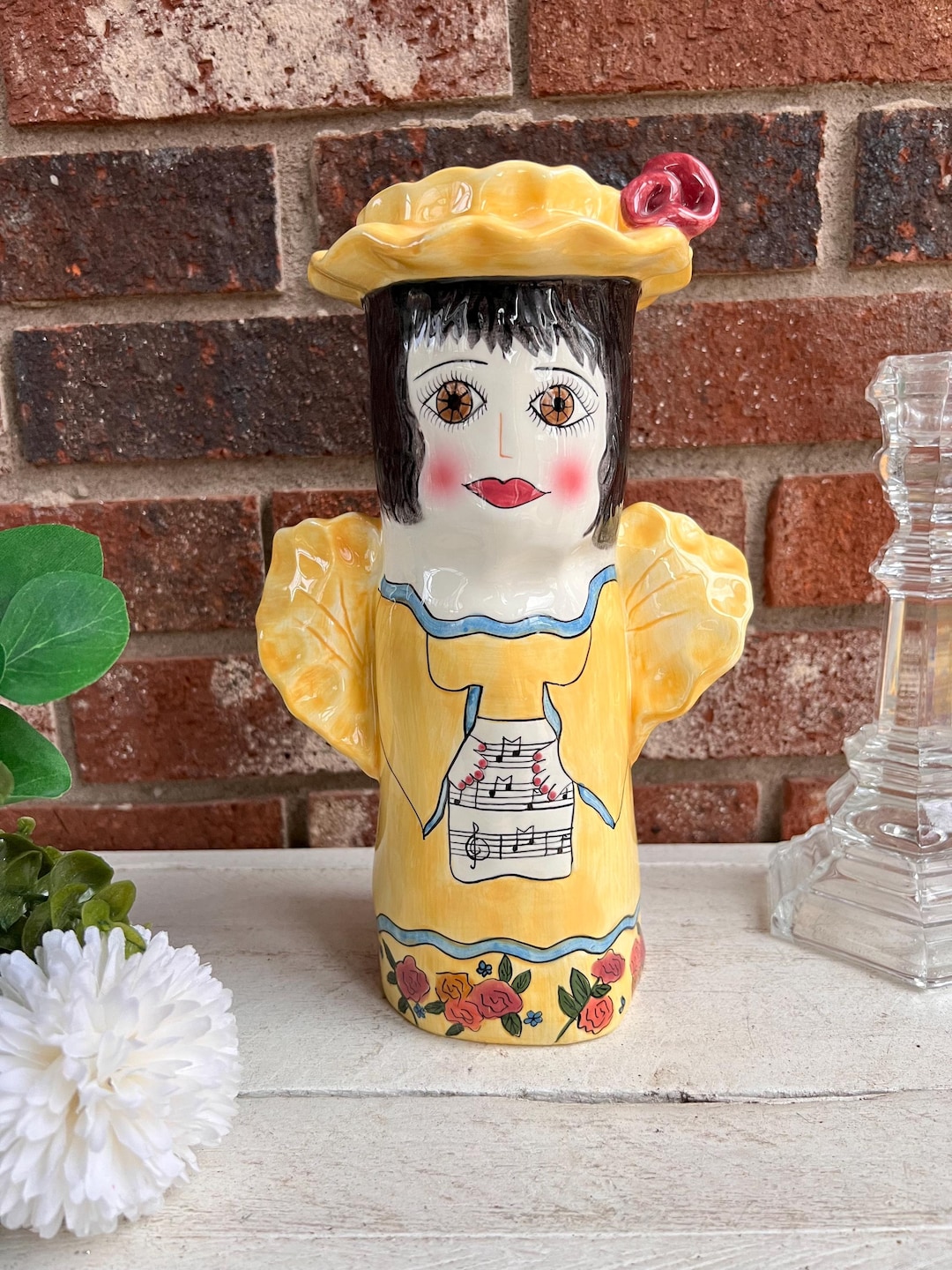 Yellow Ganz Susan Paley Lady Little Lady Series Gabriella Angel Vase ...