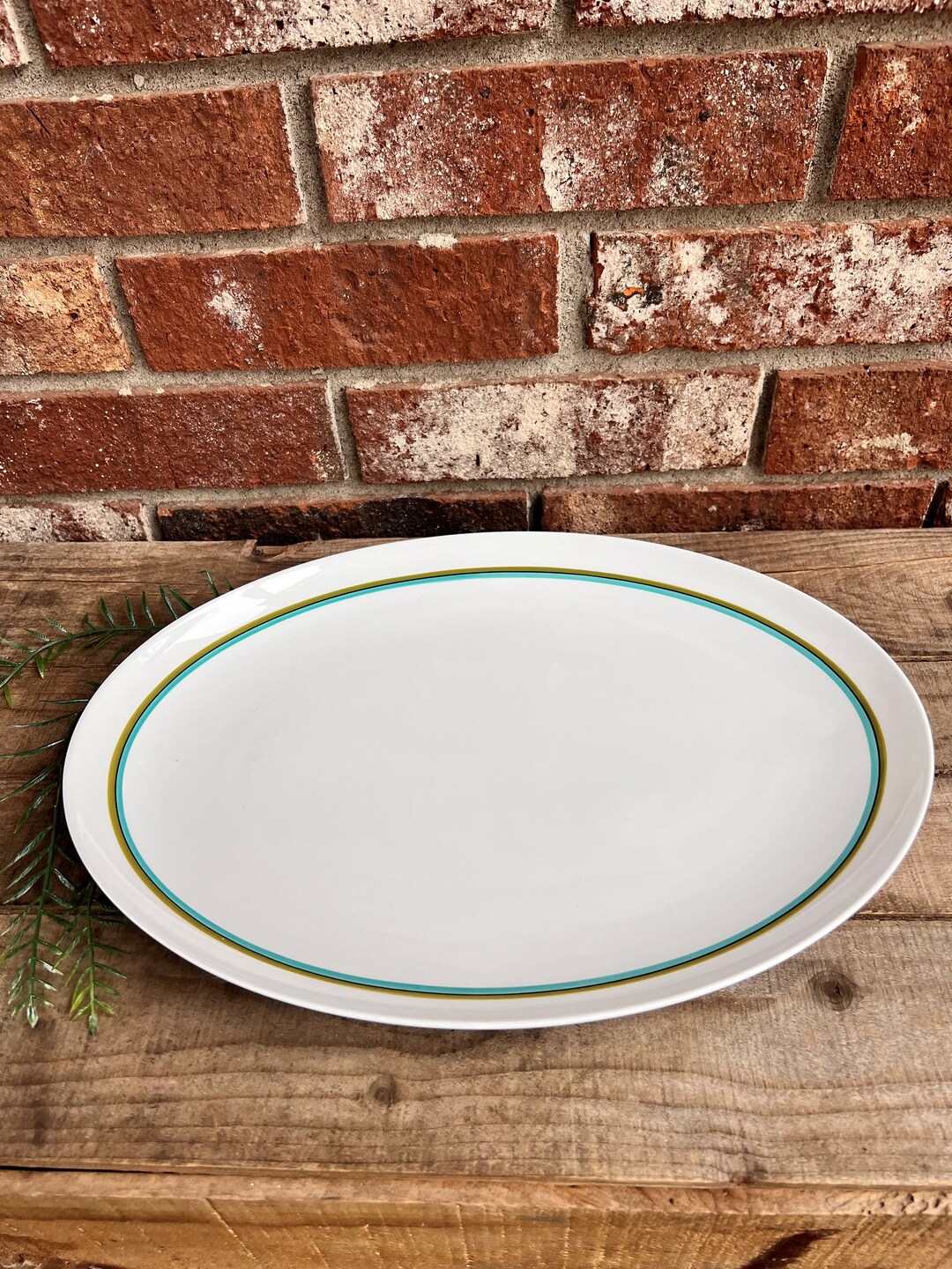 Vintage Franciscan Cantata Whitestone Ware Large Oval Serving Plate or ...