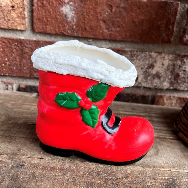 Santa Boot Vase - Etsy