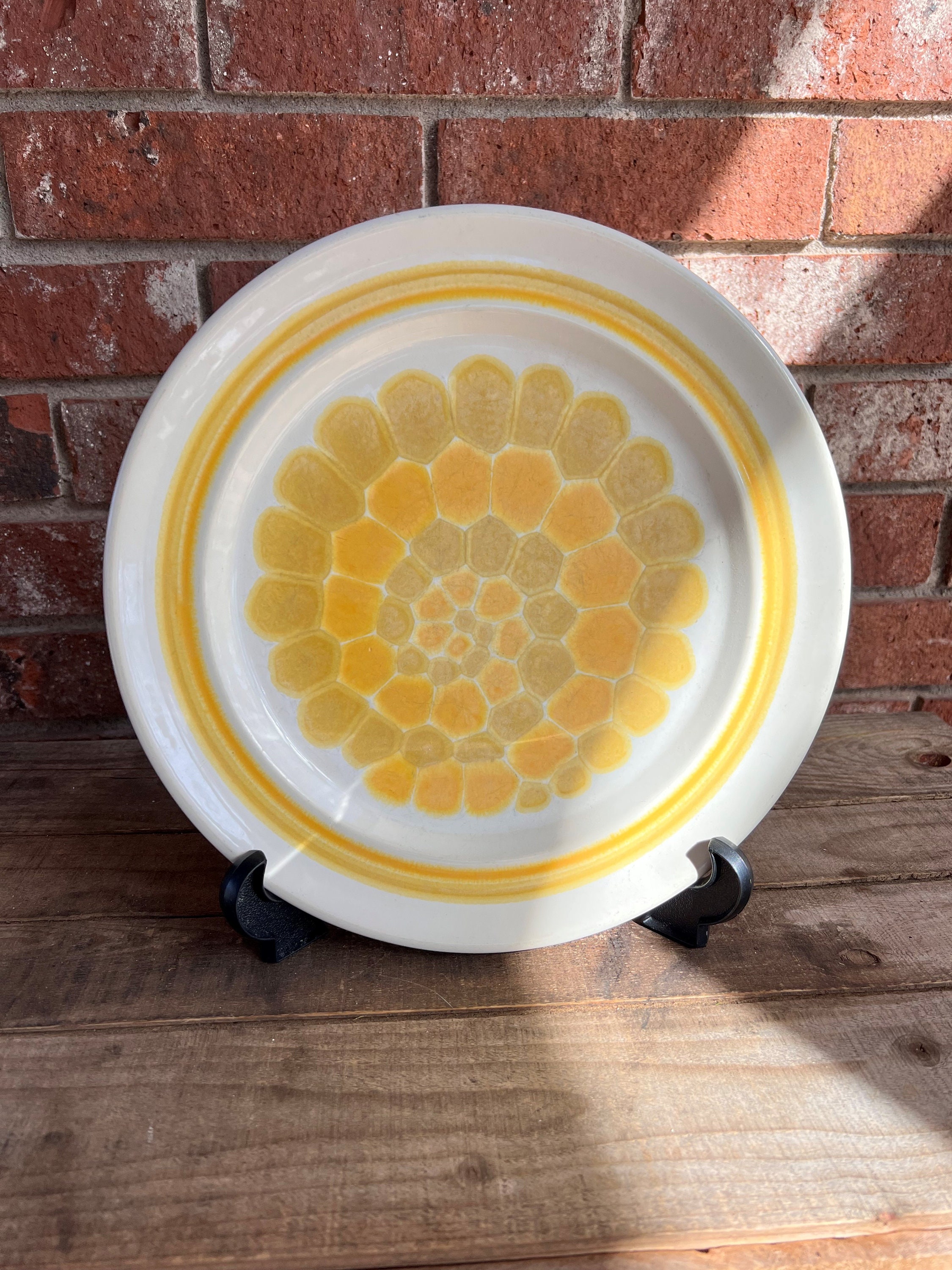Franciscan Sundance Dinner Plate, Yellow Stoneware Earthenware ...