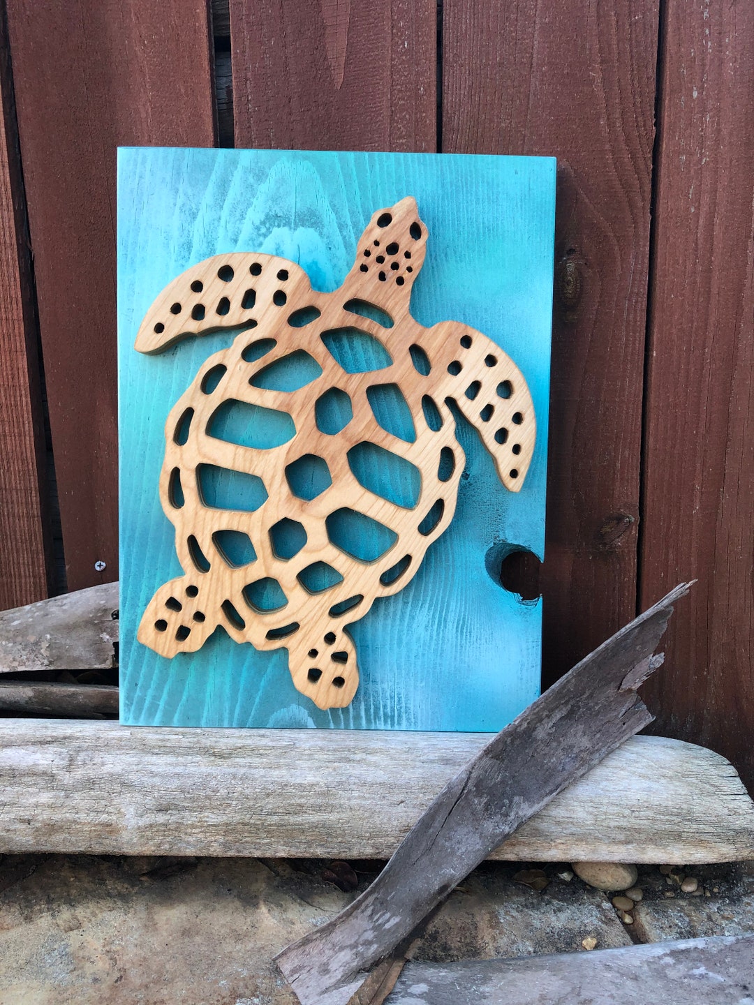 Sea Turtle, Wooden Sea Turtle, Coastal Sea Turtle, Sea Turtle Art, Wood ...