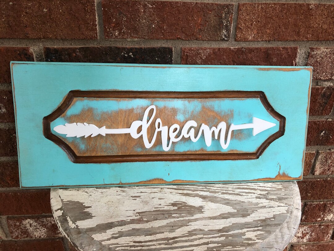 Dream Sign Dream Arrow Boho Arrow Sign Boho Dream Sign - Etsy