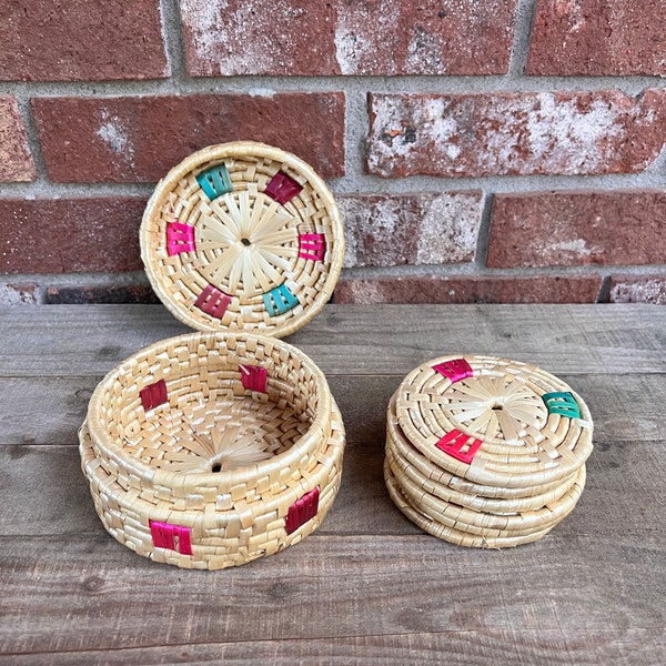 Straw Coasters - Etsy