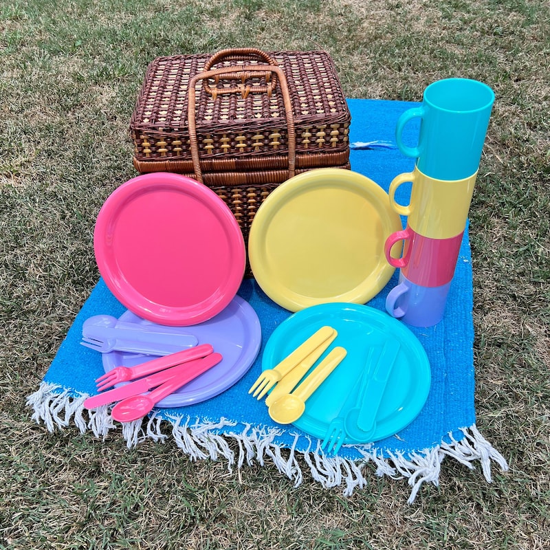 Plastic Picnic Set - Etsy