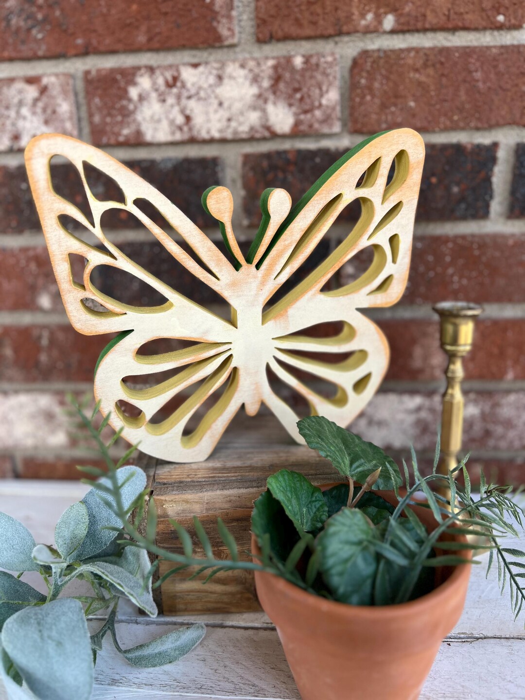 Handmade Wooden Butterfly, Butterfly Wall Decor, Spring Butterfly Table ...