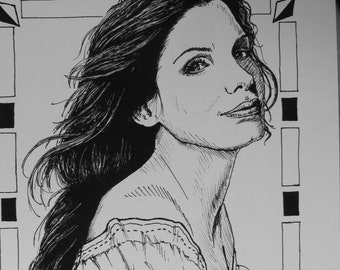 Sandra Bullock Art - Etsy
