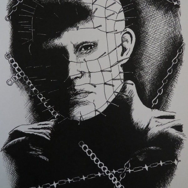 Pinhead Drawing - Etsy