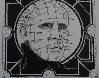 Hellraiser Collage Drawing - Etsy