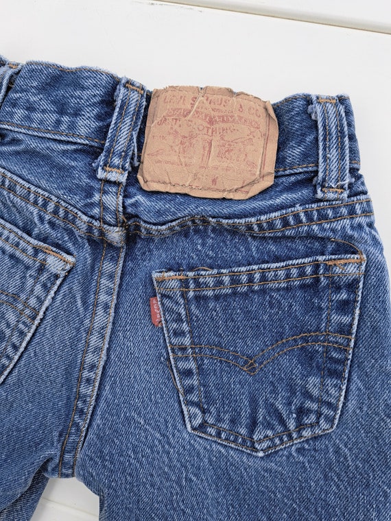 Kids 19 inch waist Vtg Levis high waist cut off … - Gem