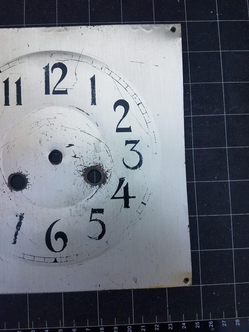 Vintage Square Clock Face, Clock Parts, Craft Supplies, Steampunk ...