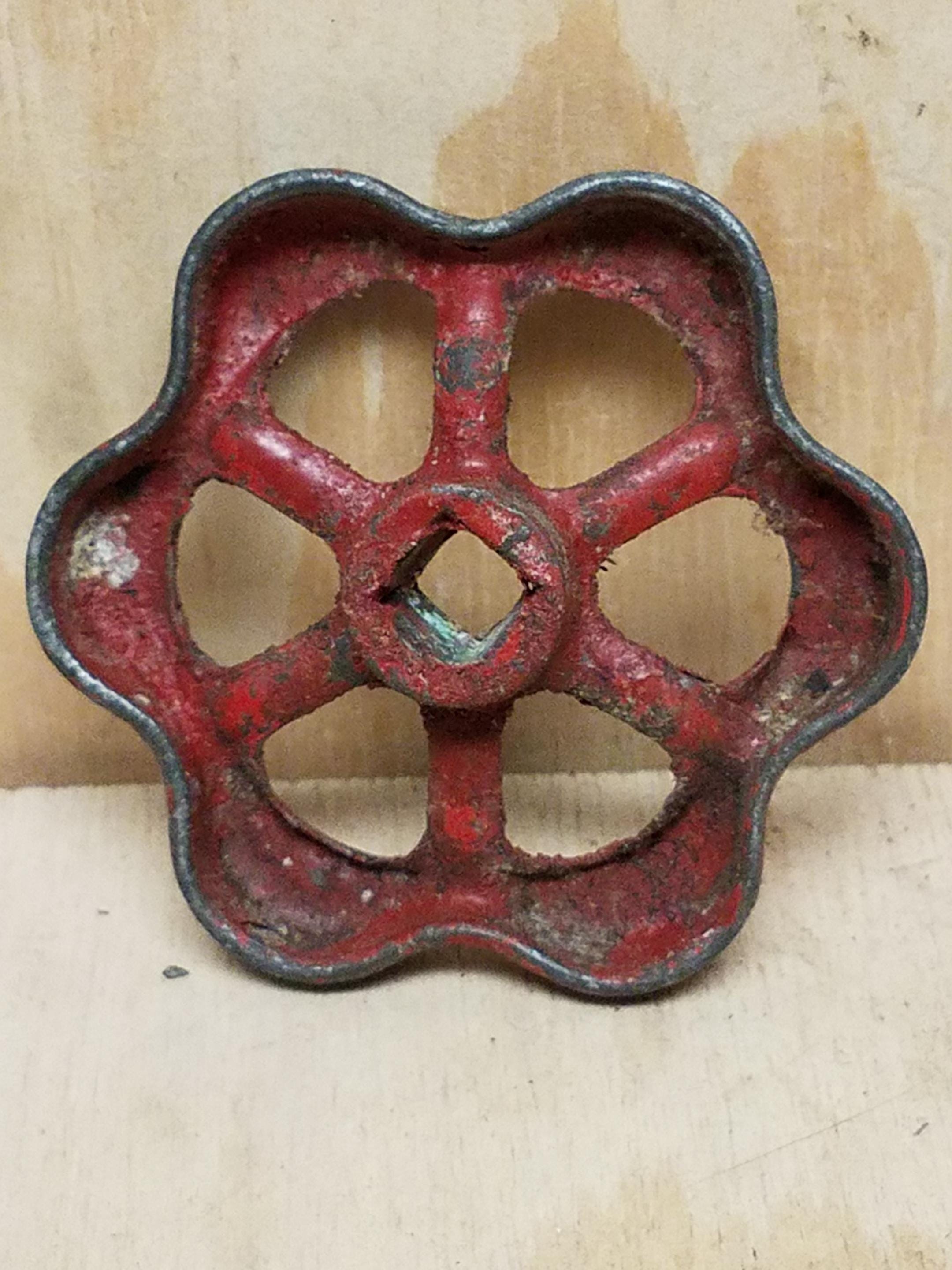 Vintage Industrial Round Valve Handle, Faucet Handle, Spigot Handle ...