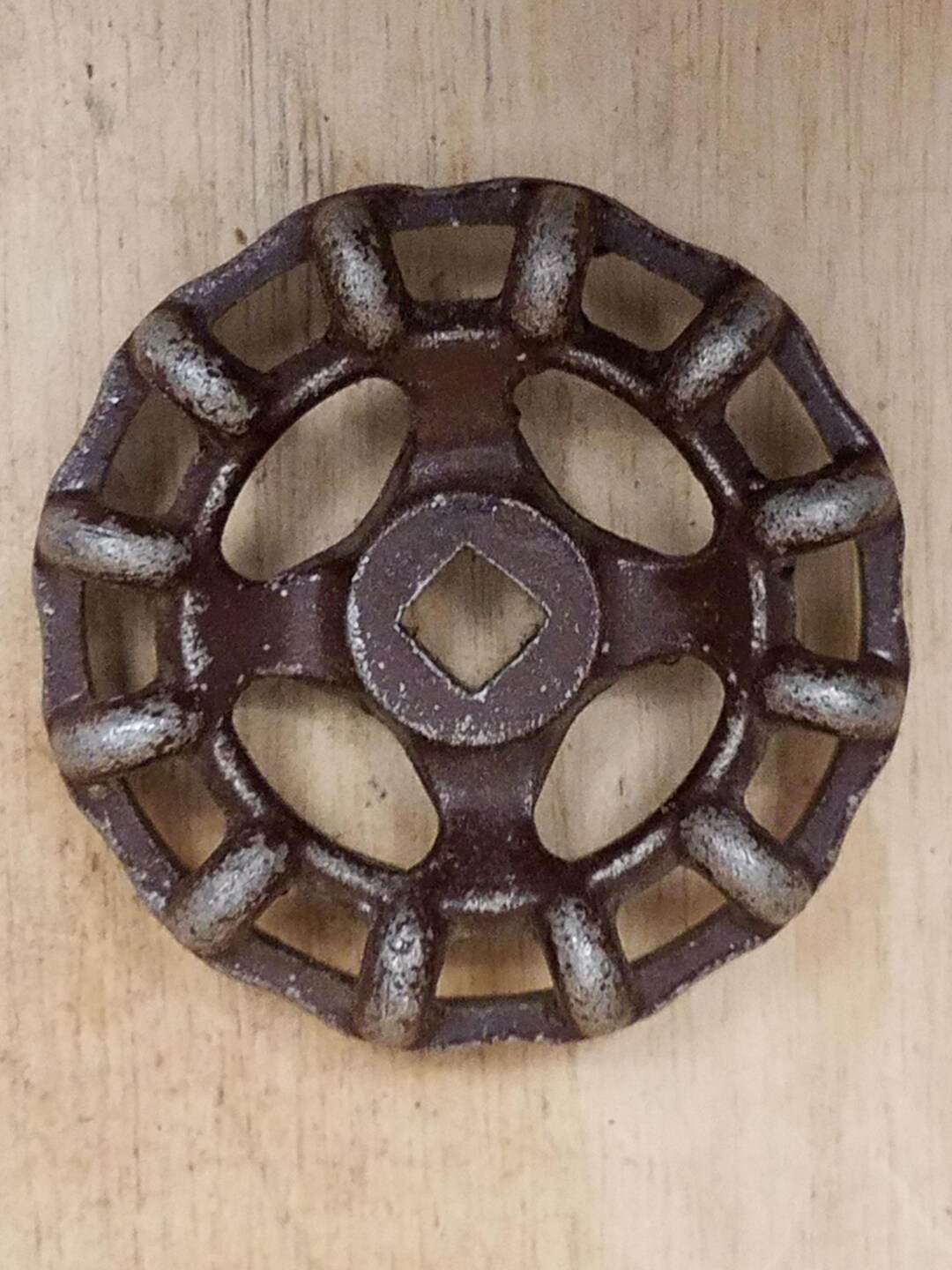 Vintage Industrial Round Valve Handle, Faucet Handle, Spigot Handle ...