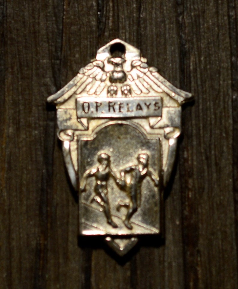 Vintage Antique 1944 2 Mile Relay Running Award Medal, Memorabilia ...
