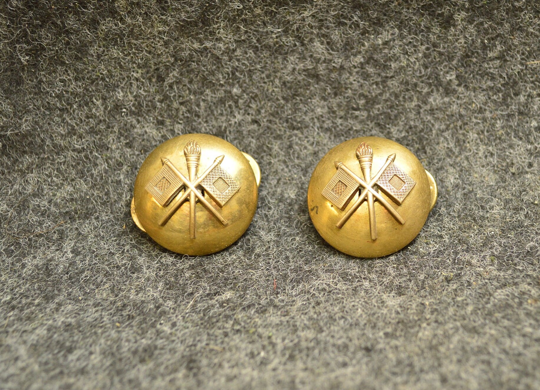 Vintage U.S. Military Signal Corps. Brass Insignia Lapel Pins - Etsy