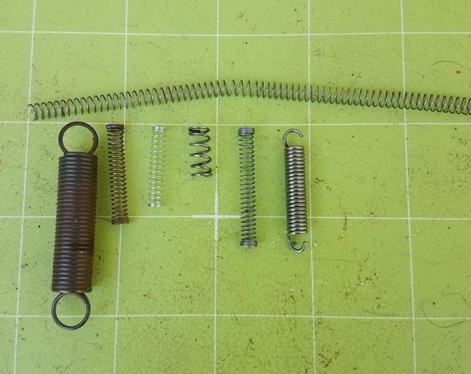 Small Rustic Steel Springs: Steampunk Craft Supplies, Upcycle Hardware ...