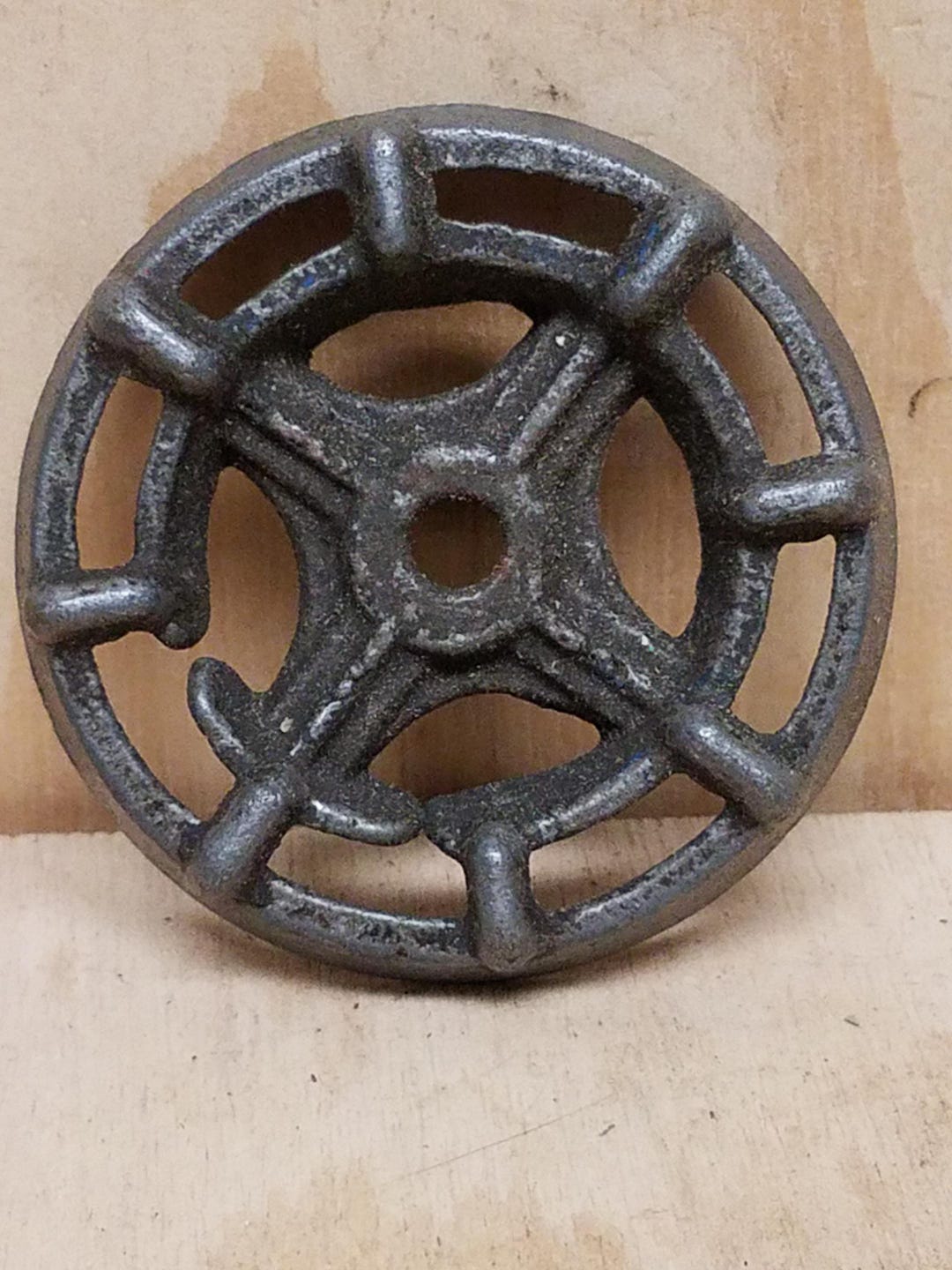 Vintage Industrial Round Valve Handle, Faucet Handle, Spigot Handle ...