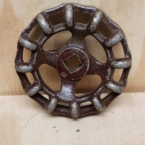 Vintage Industrial Round Valve Handle, Faucet Handle, Spigot Handle ...