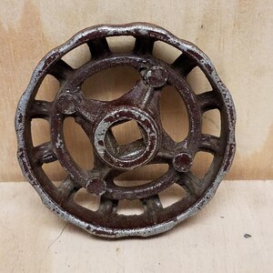 Vintage Industrial Round Valve Handle, Faucet Handle, Spigot Handle ...