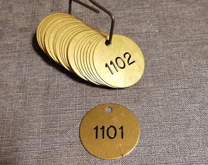 Brass I.D. Tags, 1 1/2 Circle, Die Cut, Embellishments, Steampunk ...