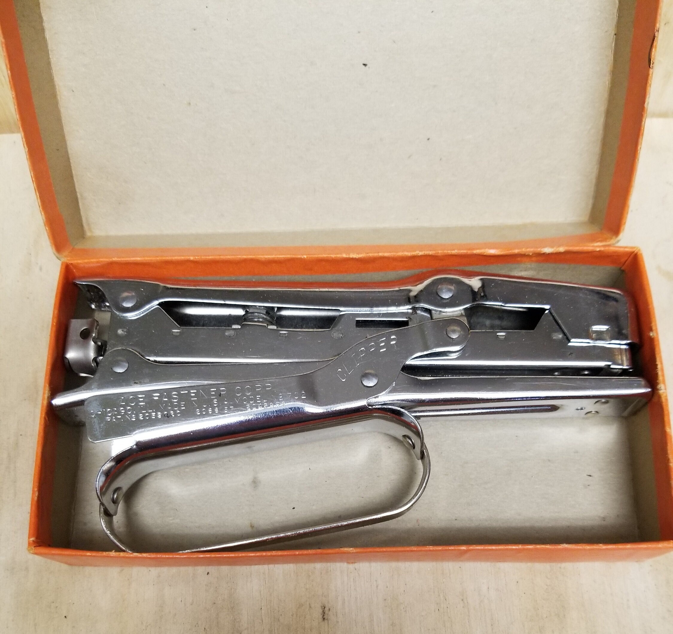 Vintage Ace clipper Stapling Plier Model No 702 , Hand Stapler, Stapler ...