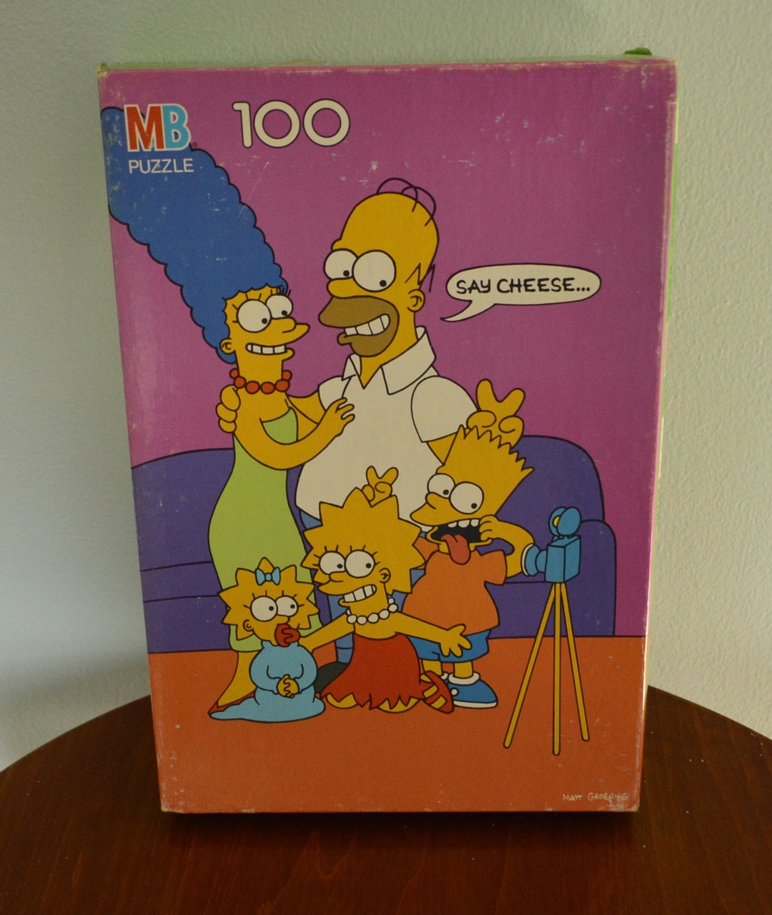 The Simpson 100 Pc. MB Jigsaw Puzzle the Simpsons Vintage 1990s ...