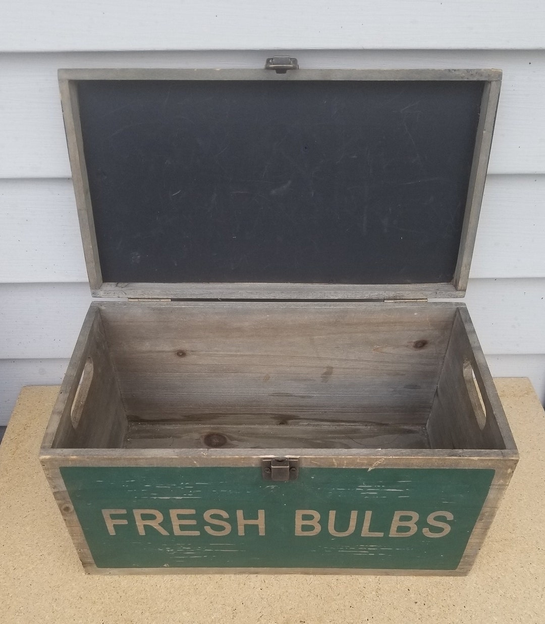 Smith and Hawken Farmhouse Wood Box, Storage Box, Storage Bin, Storage ...