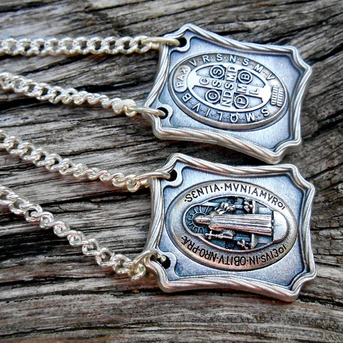 Catholic Scapular/sterling Silver. - Etsy