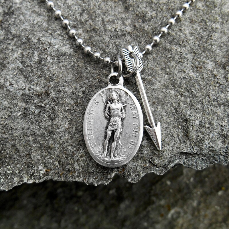 St Sebastian Pendant - Etsy
