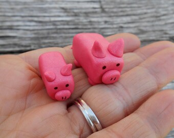 Polymer clay pigs | Etsy