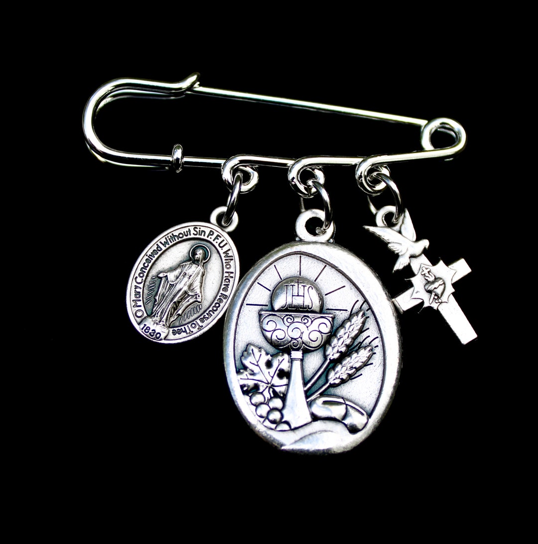 First Holy Communion Keepsake, CHALICE CHARM, 1ST Communion Pin, First ...