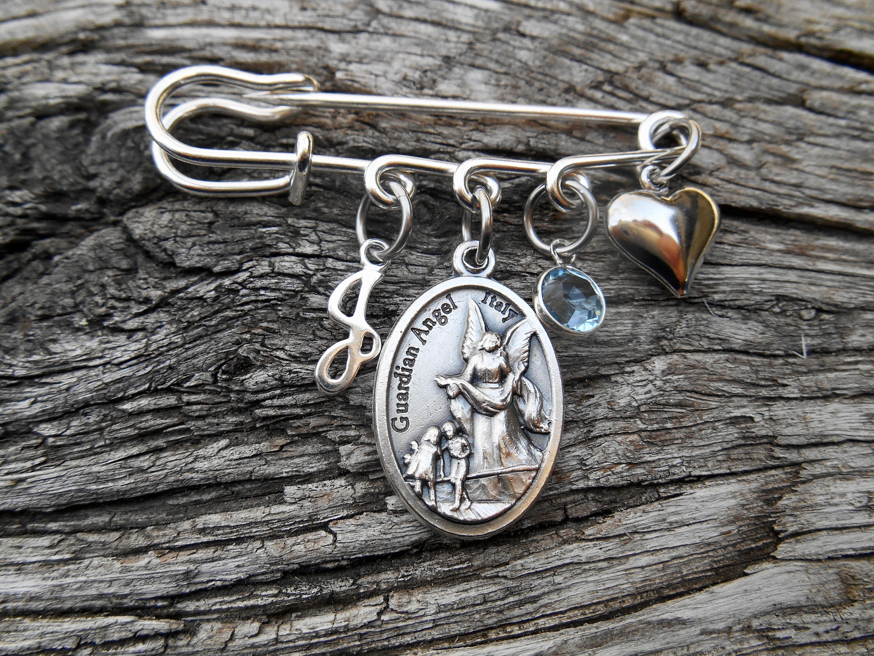 Guardian Angel Pram Pin Lab Coat Crib Protection Pin - Etsy