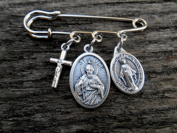 St Jude Pin Backpack Lab Coat Pram Stroller Cradle Car - Etsy