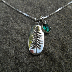 Sterling Silver Pine Tree Charm, Camping Charm, Forrest Charm, Woods ...