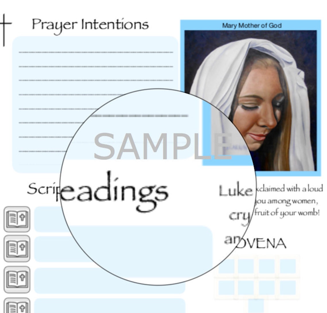 Catholic Prayer Tracker Travel Prayer Log Prayer Intensions - Etsy