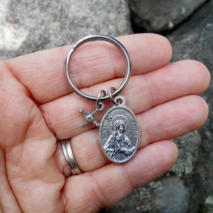 St Brigid Key Chain- Key Fob- Saint Brigid- Split Ring Keychain, Brigid ...