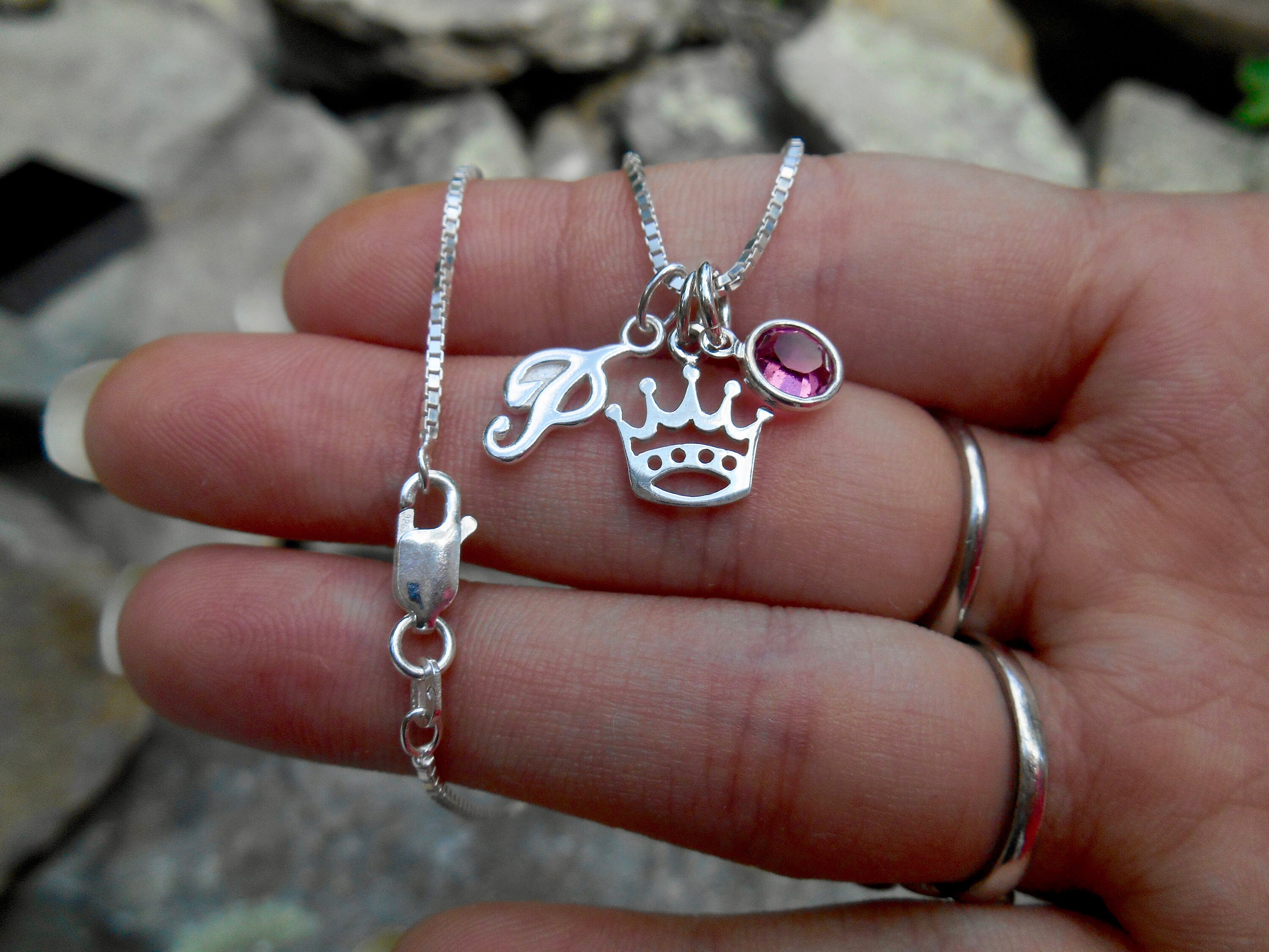 Princess Necklace Girls Princess Crown Necklace Birthday | Etsy