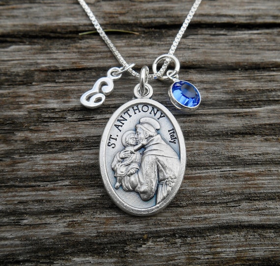 SAINT ANTHONY Necklace/St. Anthony Necklace/Catholic | Etsy