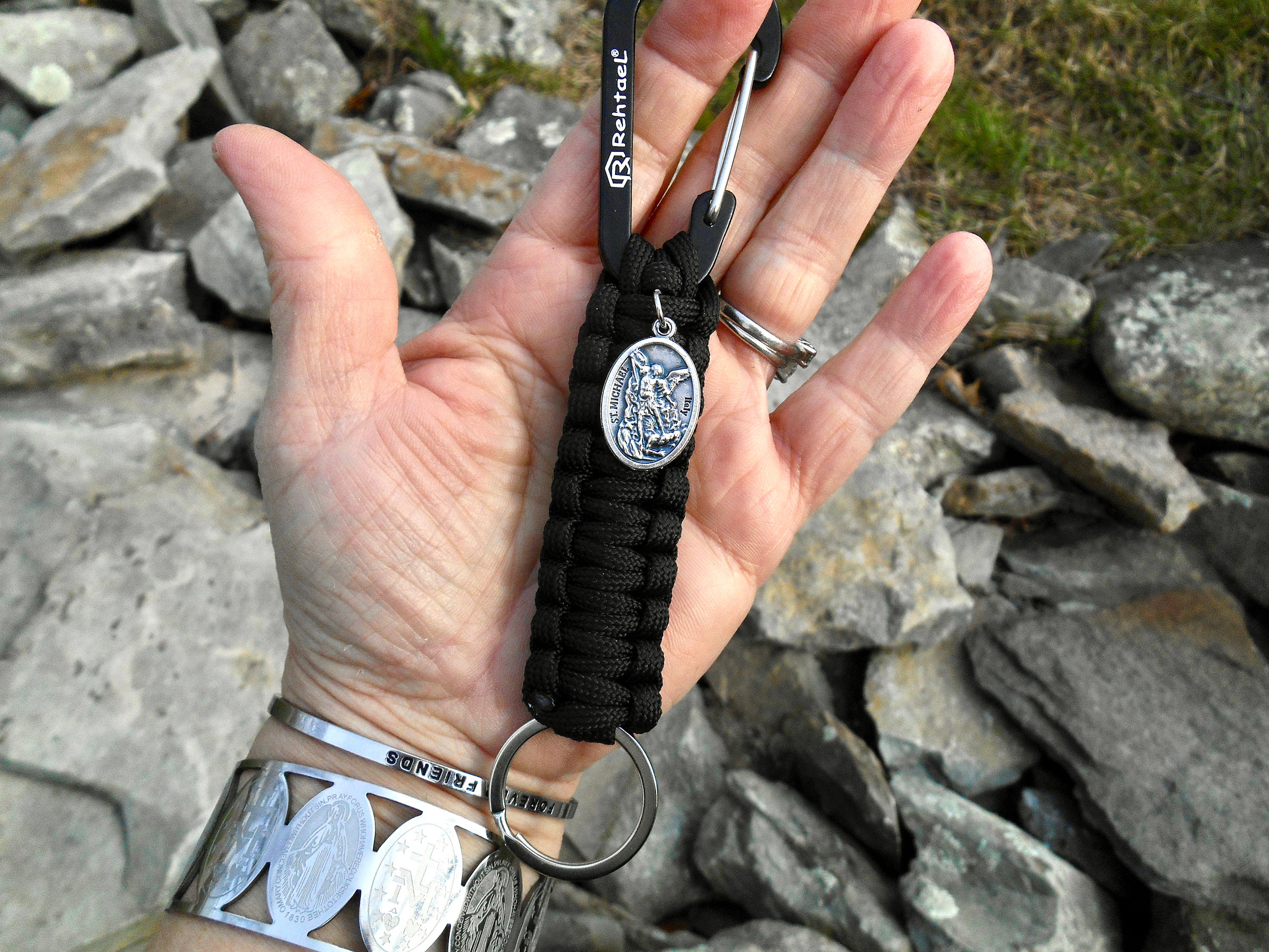 Choose Your Saint Key Clip Confirmation St Michael Key Chain - Etsy