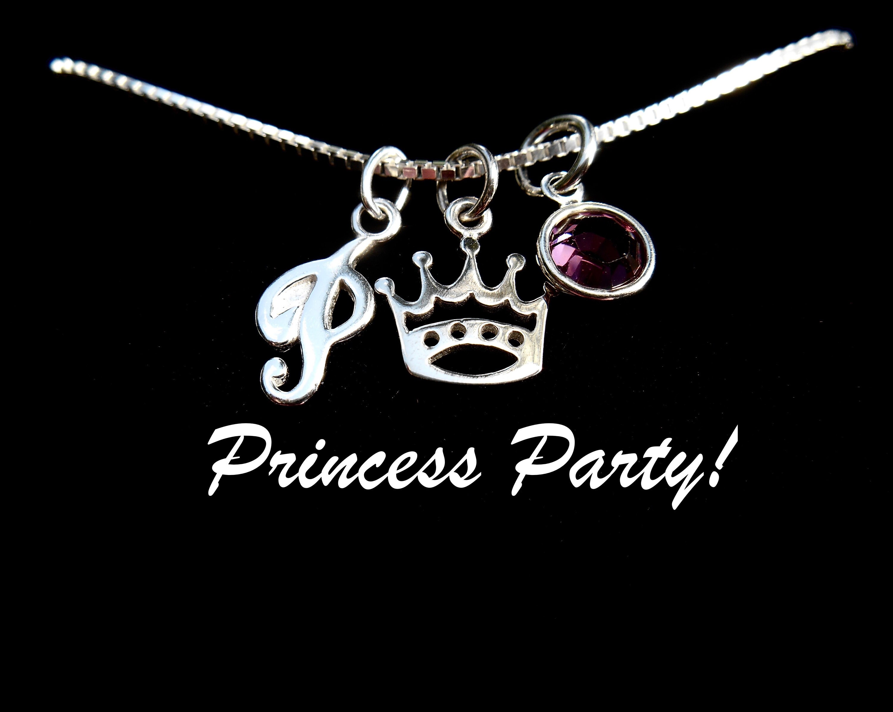 Princess Necklace Girls Princess Crown Necklace Birthday | Etsy
