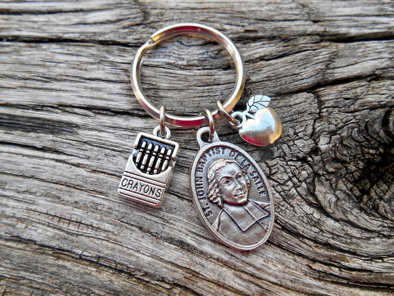 St John Baptist De La Salle Key Ring Key Fob Saint John - Etsy