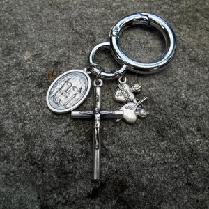 Holy Face of Jesus Key Chain- Key Clip- Jesus Key Ring- Backpack/purse ...