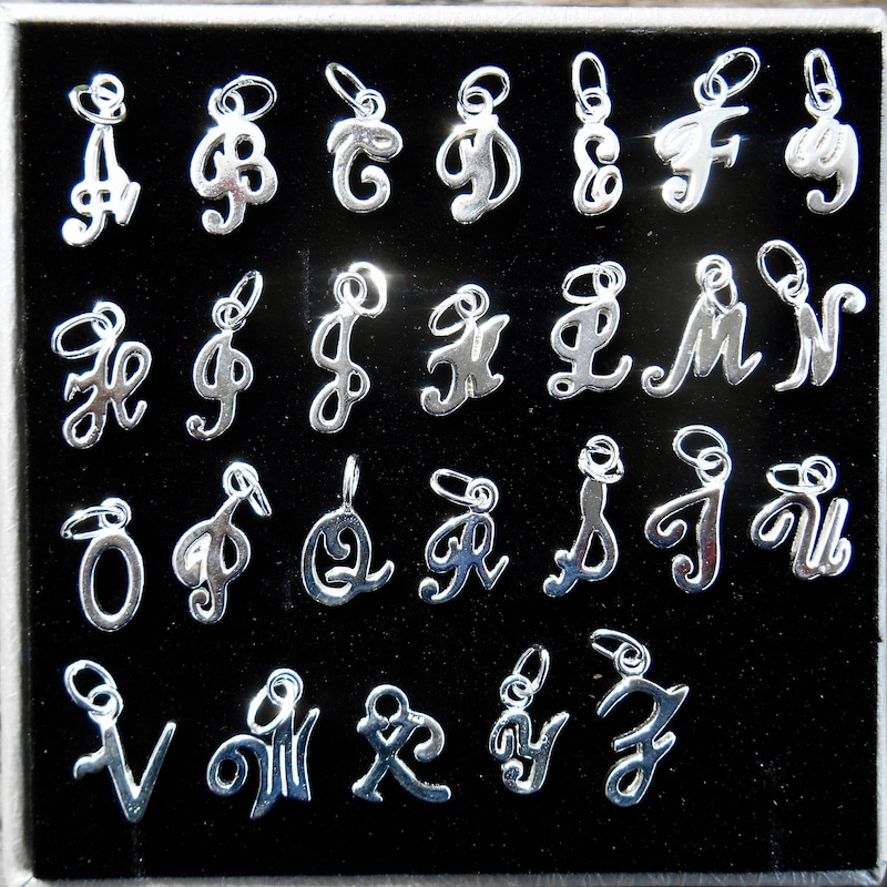 Cursive Letter Beads - Etsy