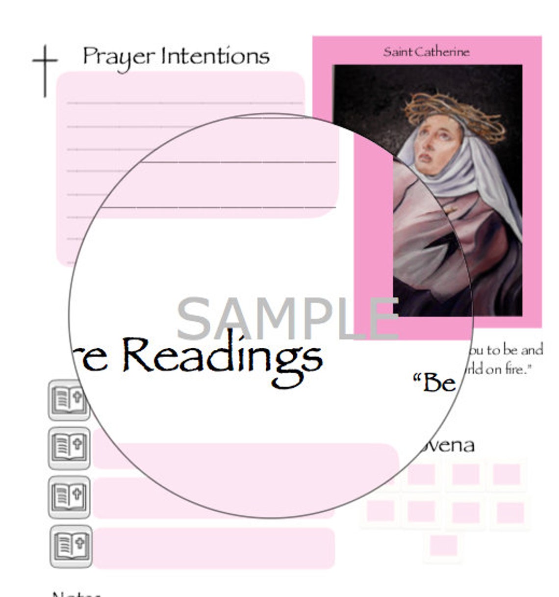 Catholic Prayer Tracker Travel Prayer Log Prayer Intensions | Etsy