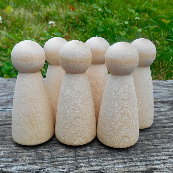 Large Peg Dolls - Etsy