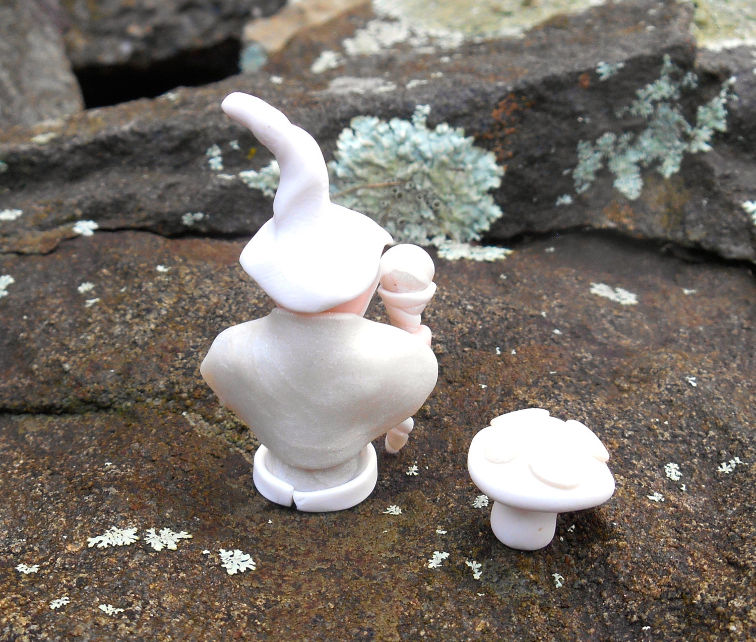 Miniature Polymer Wizard Teeny Clay Magic Wizard Woodland | Etsy