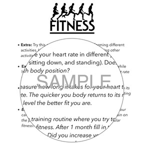 Heart Rate Fitness Lab, Exercise Log, Cardiovascular Fitness, Fitness ...