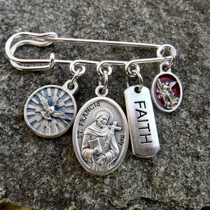 Confirmation Gift - Choose Your Catholic Patron Saint - Backpack Pin ...