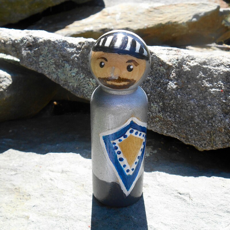 Knight Peg Doll - Etsy